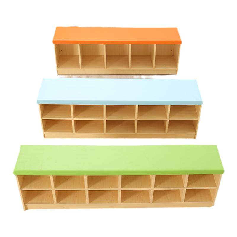 Kindergarten Shoe Cabinet with Soft Seating - Early Education Center ...