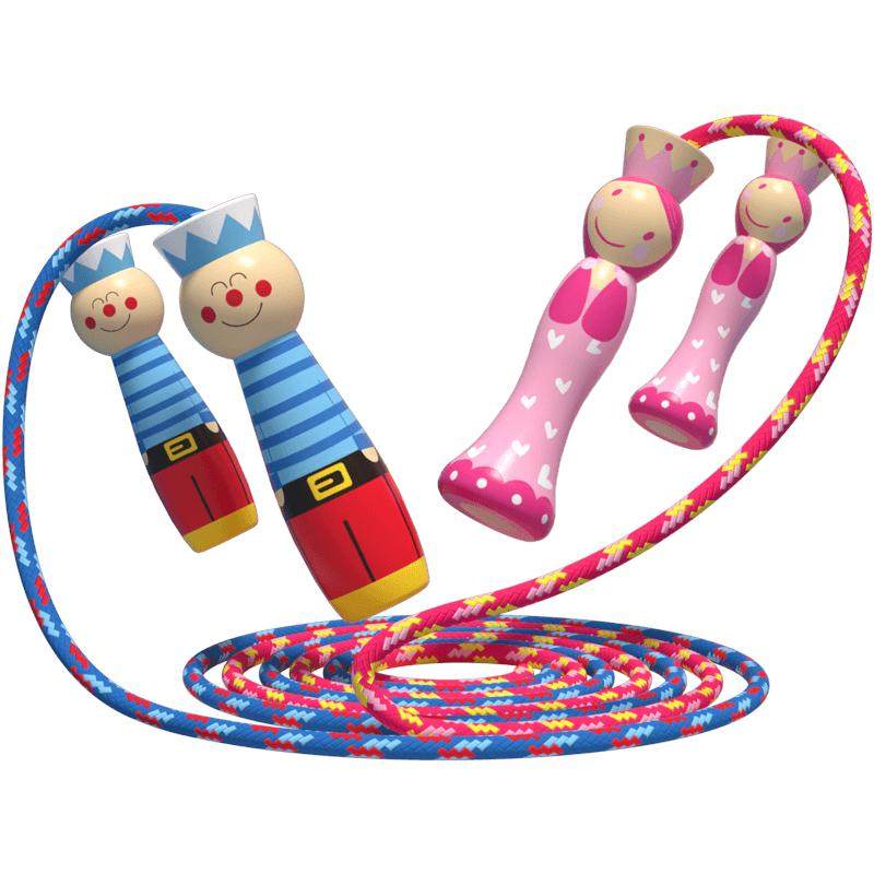 Lucky Boy Adjustable Skipping Rope - Beginner Kids Jump Rope (2-9 Years)