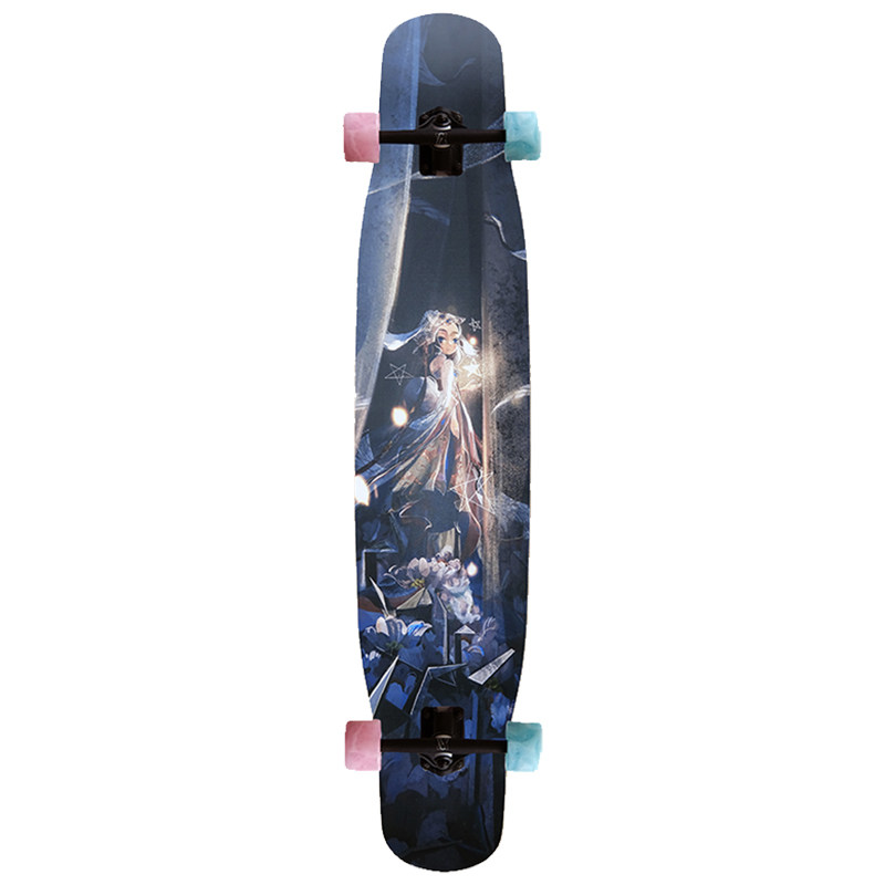 Inverse Mountain Star Wood Longboard Dance Board for Professionals and ...