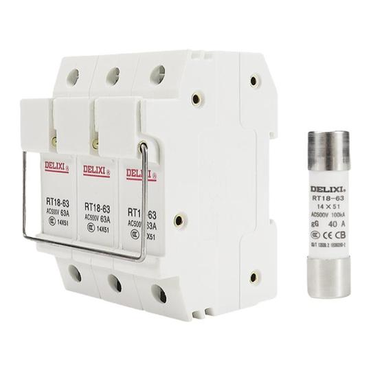 Delixi RT8-32 Fuse Base 400A 63 Core Low Voltage Fuse Holder