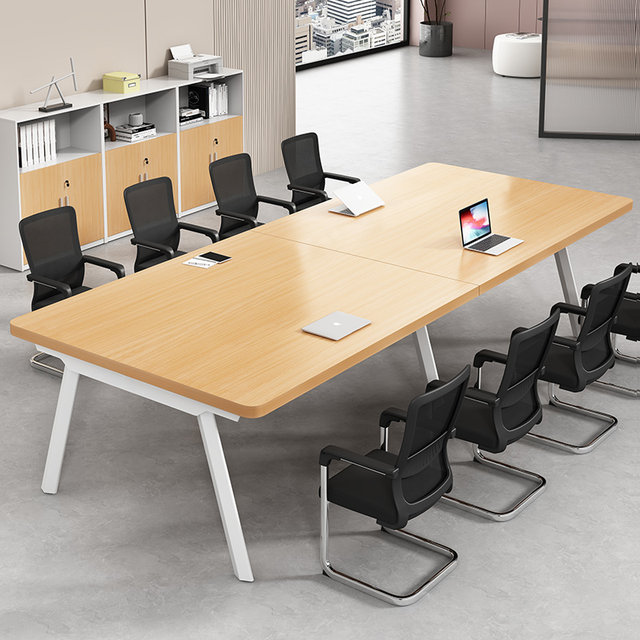 Conference table long table, modern minimalist long strip desk ...
