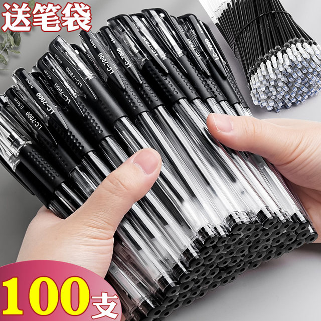 100 neutral pens 0.5mm bullet head pen core test brushing special pen ...