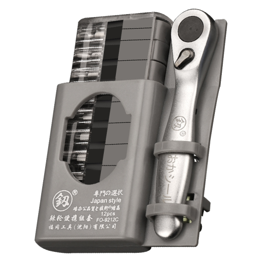 Set Obeng Ratchet Mini - 1/4 Drive - Baja Paduan Krom Vanadium