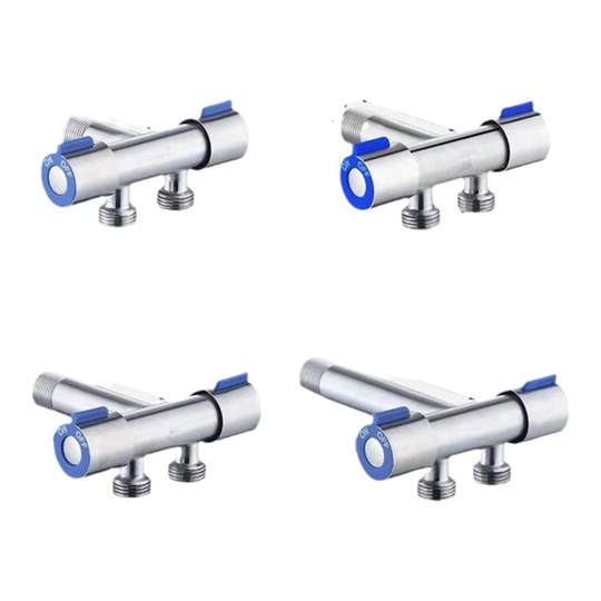 Válvula de ángulo extendido, una entrada y dos salidas, válvula desviadora de agua de tres vías ...