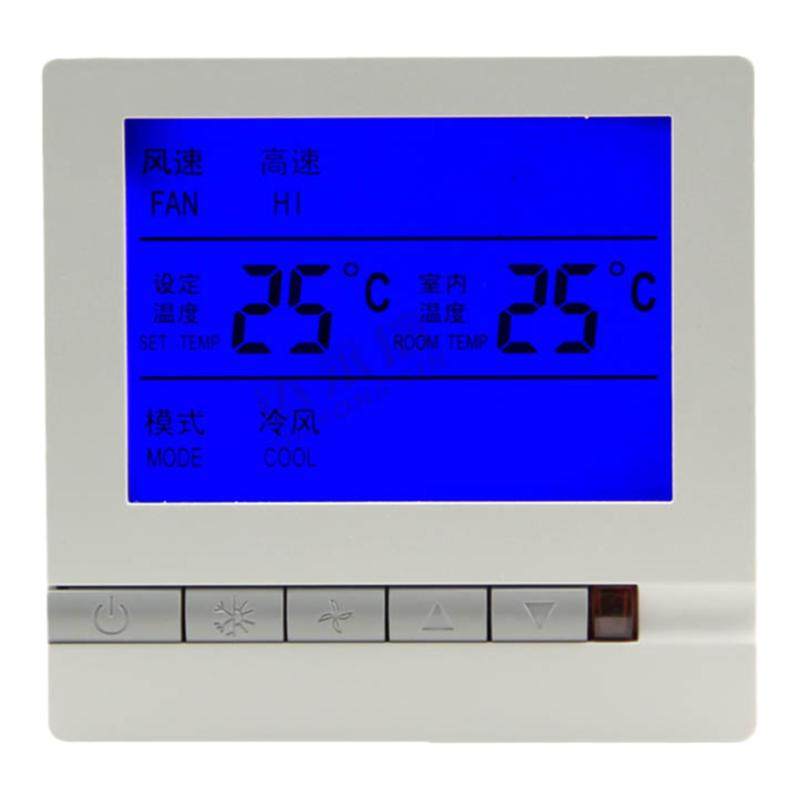 Central Air Conditioning Thermostat Control Panel with Smart LCD Display