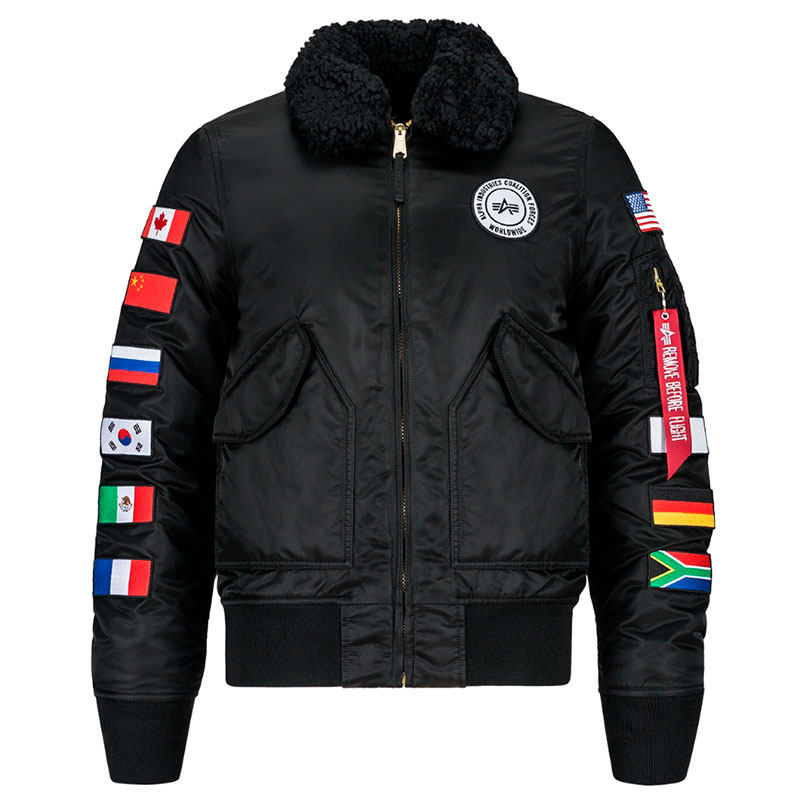 Alpha B-15 Allied Forces Flight Jacket - American Oversized Collar