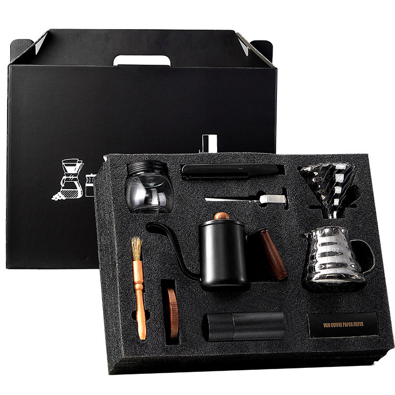 Hand-Brewed Coffee Set Gift Box | Hand-Cranked Grinder Coffee Machine ...