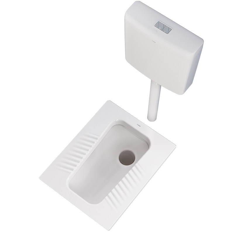 WC Turco Ssww - WC a Pavimento in Ceramica con Cassetta e Scarico ...
