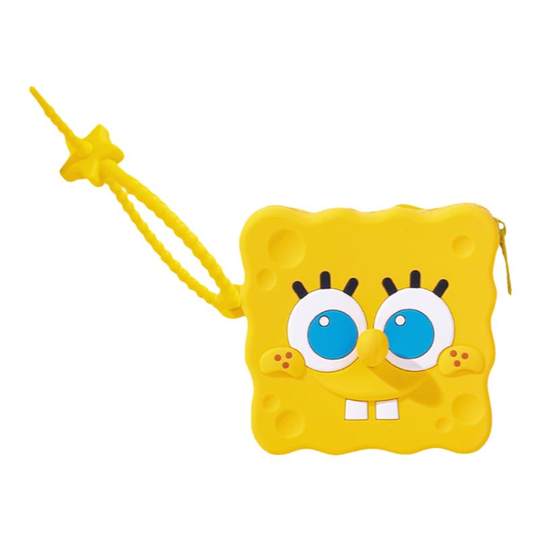 SpongeBob SquarePants Coin Purse - Squidward and Mr. Krabs Silicone Style