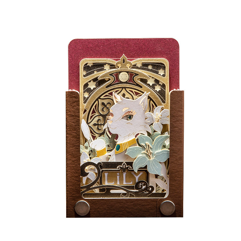 Ait Card 3D Muxia Cat Sticky Notes - Cute Cartoon Stationery