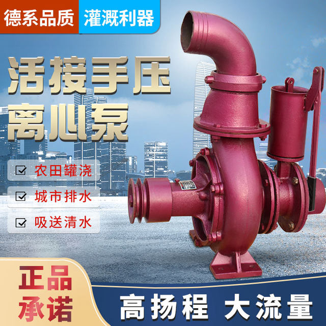 Double -leaf wheel -centric pump hand pressure drag pump pumping ...