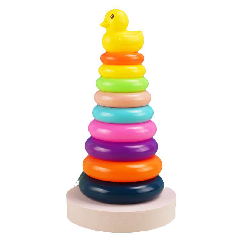 Children's Rainbow Tower Stacking Music Toy