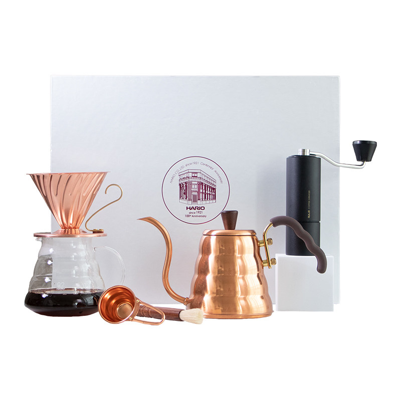 Hario Copper Pour Over Kávový Set - V60 Překapávač