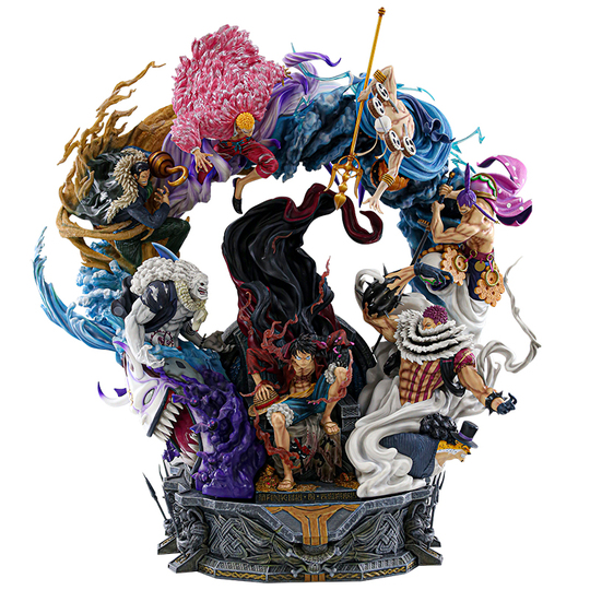 One Piece Luffy Ghost Island Throne Figure - 52cm GK Statue