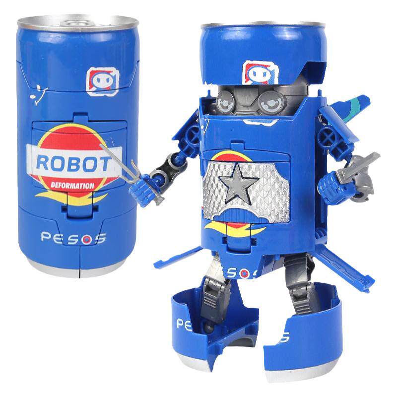 Mama and Twins Robot Transforming Toy - Soda Samurai Cola Drink Boy ...
