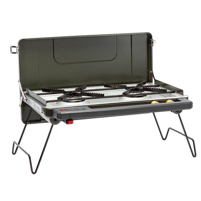 Firefox Double Burner Gas Stove - Portable Camping Cooker