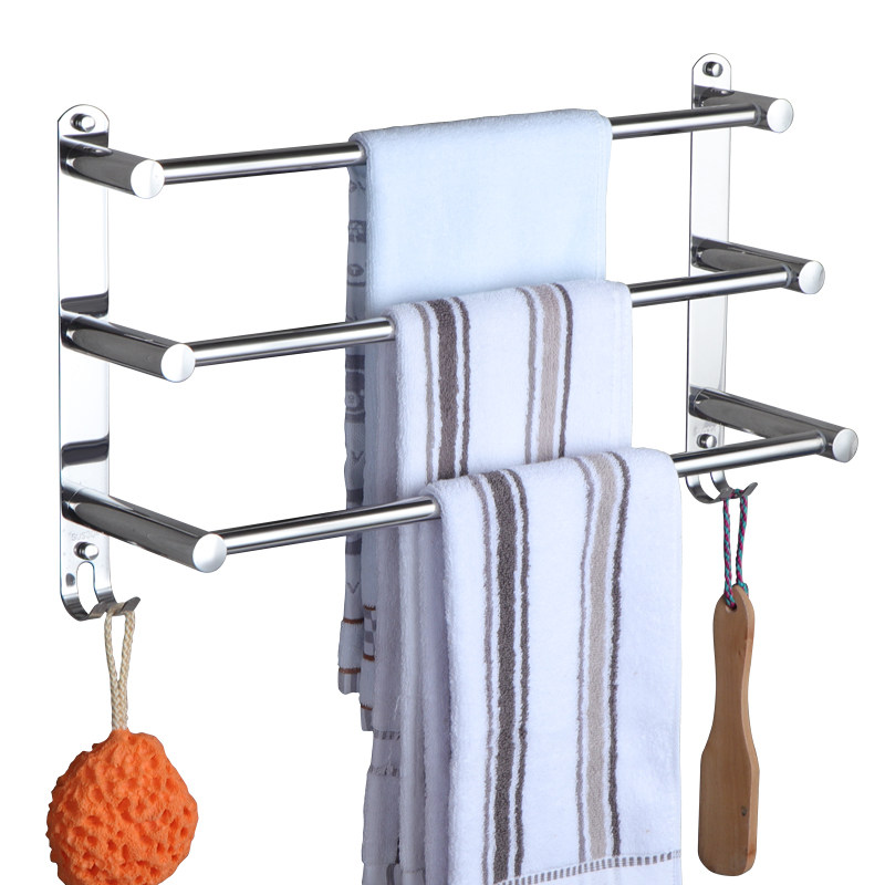Retractable Stainless Steel Towel Rack for Bathroom Wall Mount