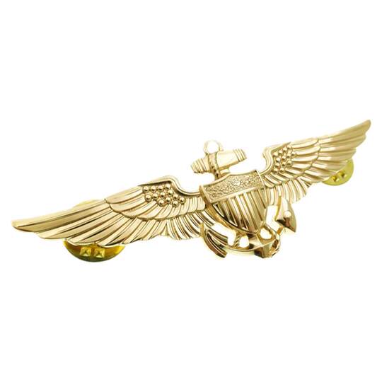 Metal Aviation Flight Badge - Military Fan Parachute Skill Medal Brooch