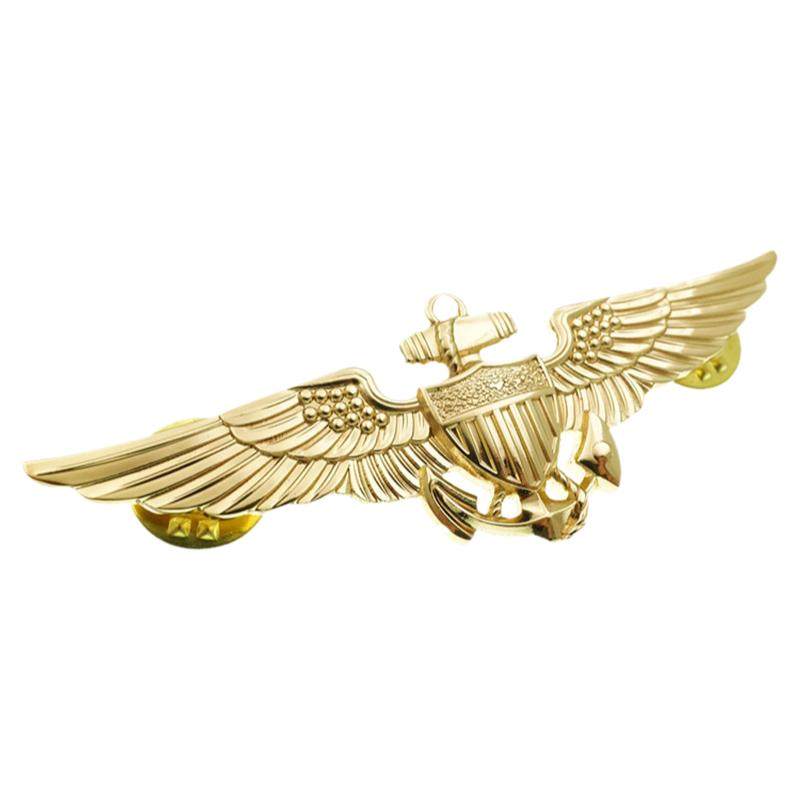 Metal Aviation Flight Badge - Military Fan Parachute Skill Medal Brooch