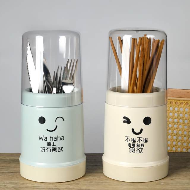 Kitchen chopstick holder plastic chopstick tube household creative dust ...