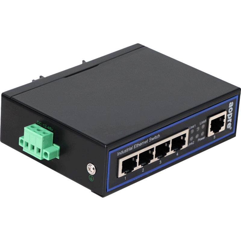 Aopre industrial network switch rail typ 4 ports 5 ports 100m gigabit ...