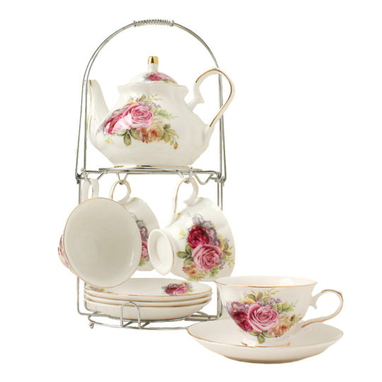 Set de Tazas de Té de Porcelana Blessing Estilo Campestre Coreano - Set ...