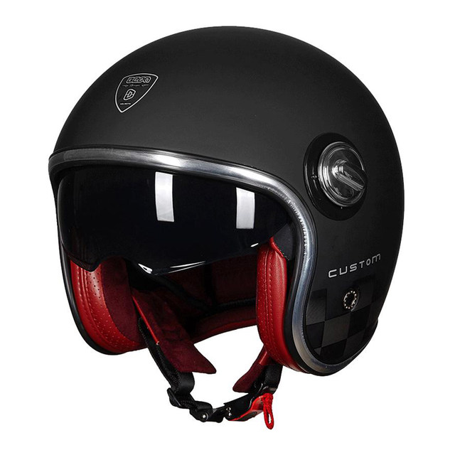 Beon motorcycle half helmet electric car Harley helmet men's and female ...