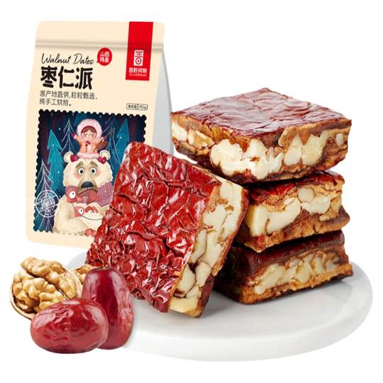 Xinjiang Jujube Kernel Pie - Red Dates and Walnuts Snack for Pregnant Women