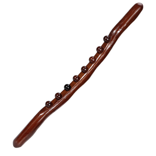 Rolling Stick Beech Wood Ten-Bead Massage Scraping Stick for Meridian ...