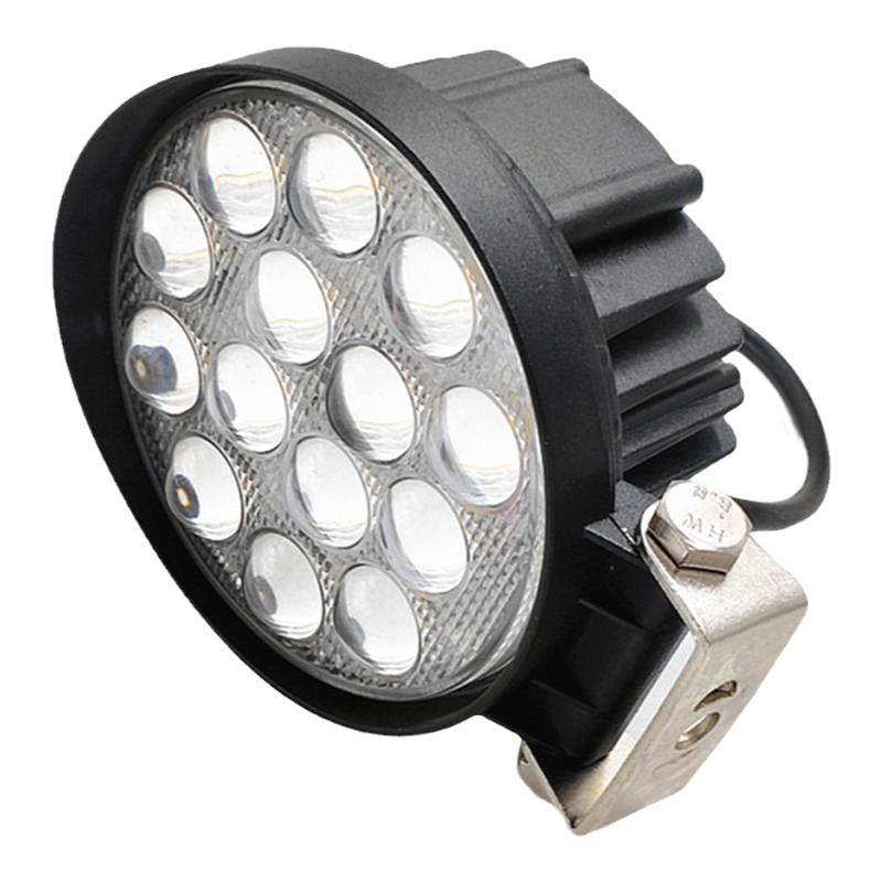 Car LED Spotlight 4-Inch Round Off-Road Vehicle Modified Light - Roof ...