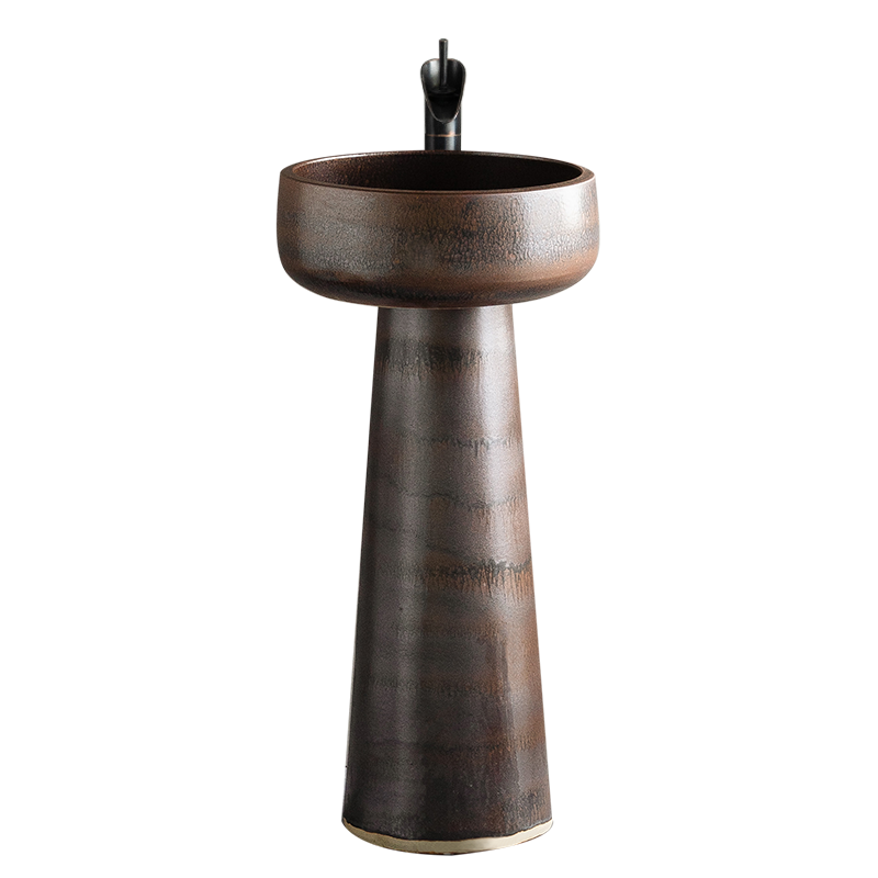 Lavabo con pedestal lavabo de cerámica para exteriores patio - lavabo ...