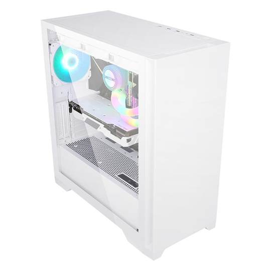 First Mayan God Snow Version Computer Case - White, Desktop ATX, Large ...