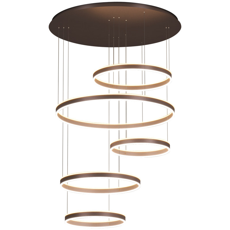 Kingstar 6-Light Modern LED Chandelier - Stepless Dimming Living Room ...