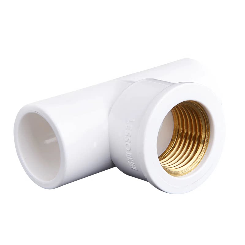 Lesso PVC vodovodna cijev T-komad - 40mm, Bijela, Bakrena unutarnja žica