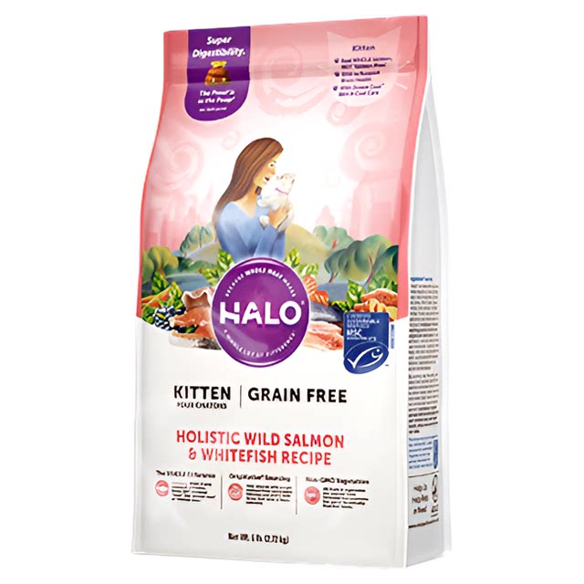 HALO Natural Halo Pure Fresh Meat Cat Dried Grain Fish Fish Fish Flade ...