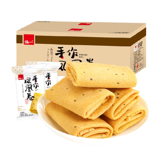 Hongyi Phoenix Roll Egg Roll Cookies - Sprøde sesamkiks (æske)