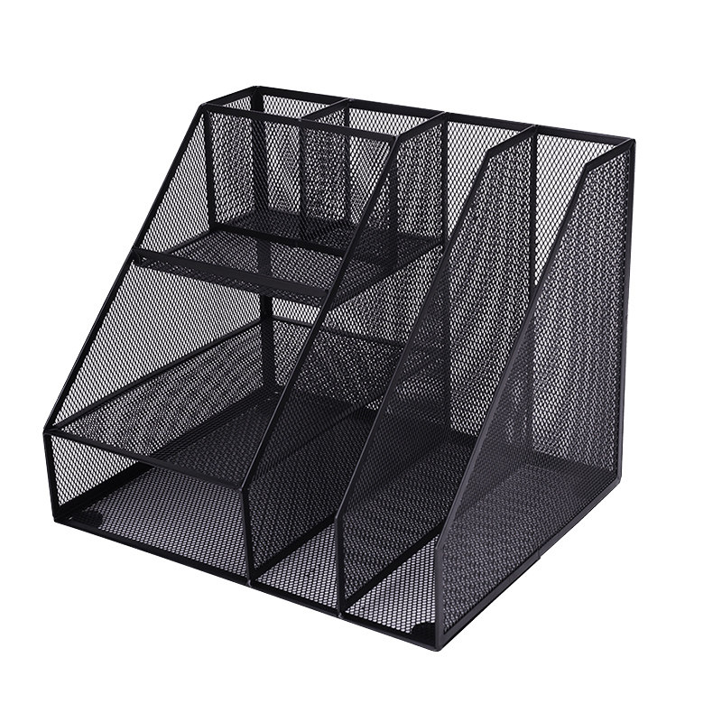 Deli Metal File Rack - 4/3 Tier Desktop Organizer