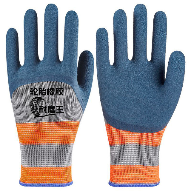 Gloves, labor protection, wear-resistant work tires, rubber foam rubber ...