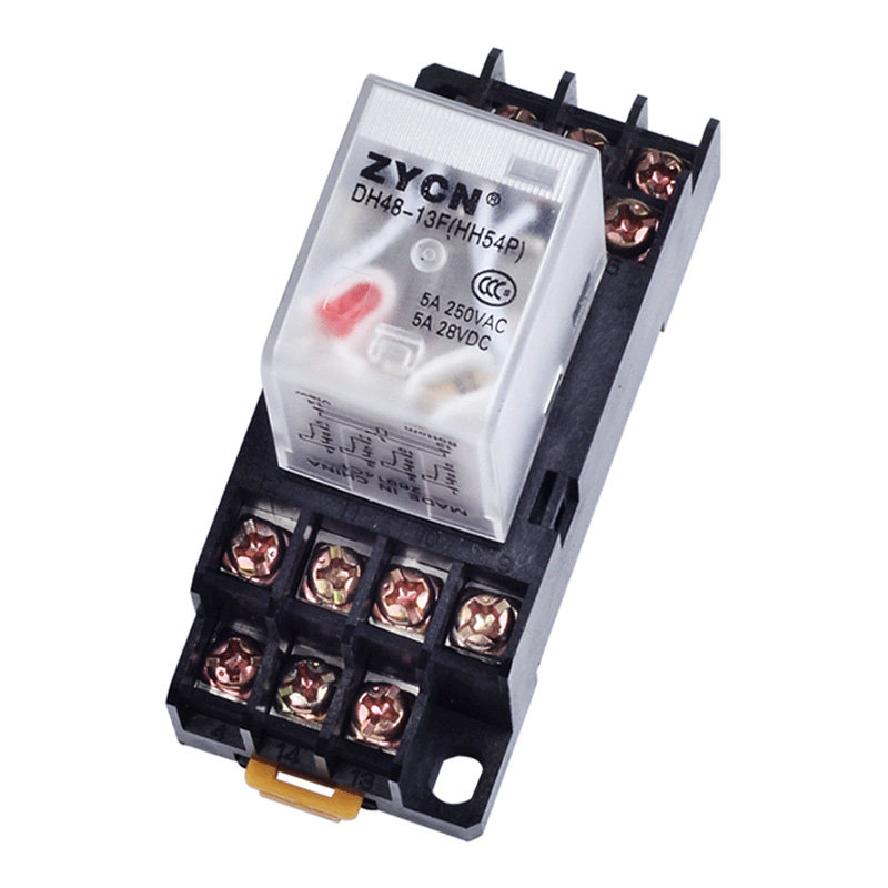 Small Relay HH54P 12V with PYF14A Base - 14 Feet