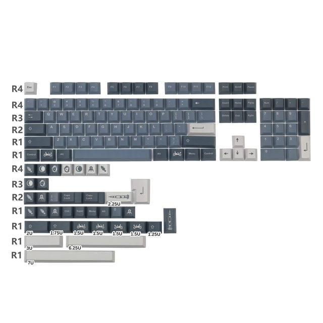 GMK Apollo keycap sublimation PBT mechanical keyboard personalized keys ...