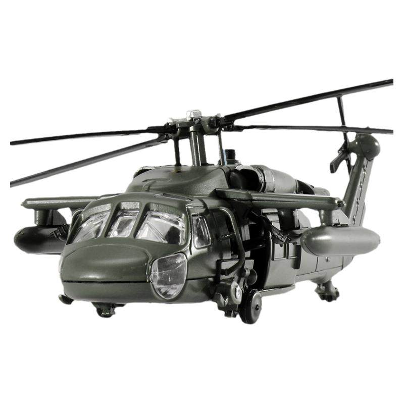 Alloy Black Hawk Helicopter Model Toy for Kids