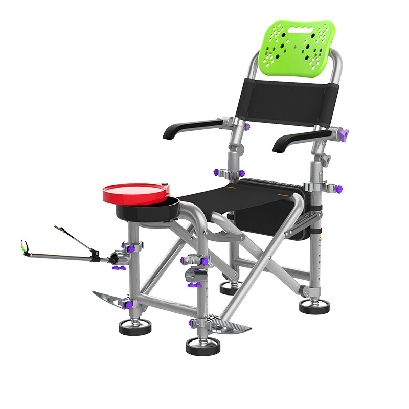 Fishing Chair - Stainless Steel Knight Chair for All-Terrain Fishing