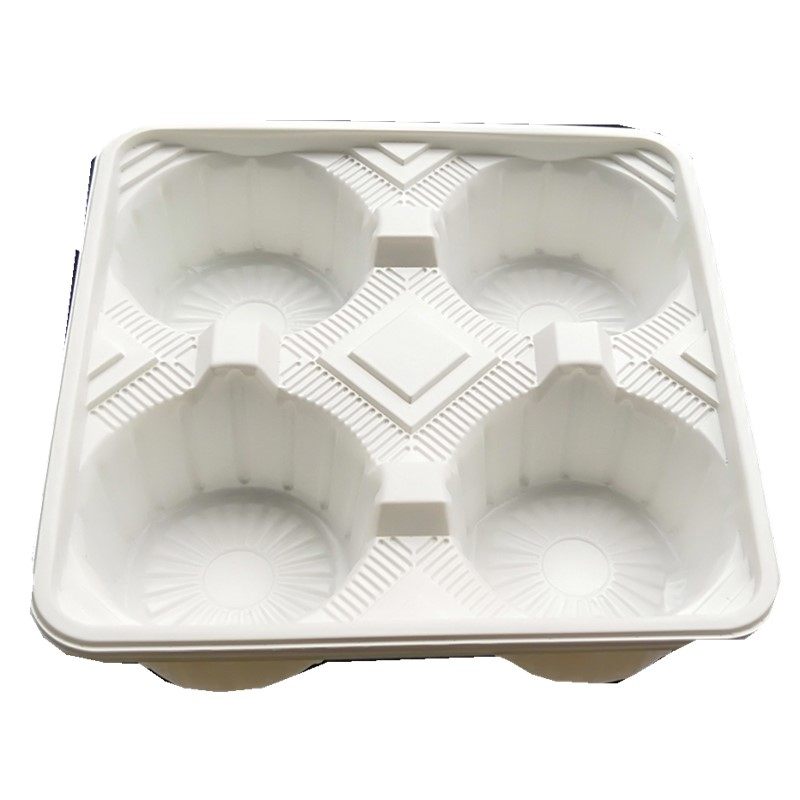 Tempat gelas plastik sekali pakai tebal - hitam dan putih 2, 3, 4 ...