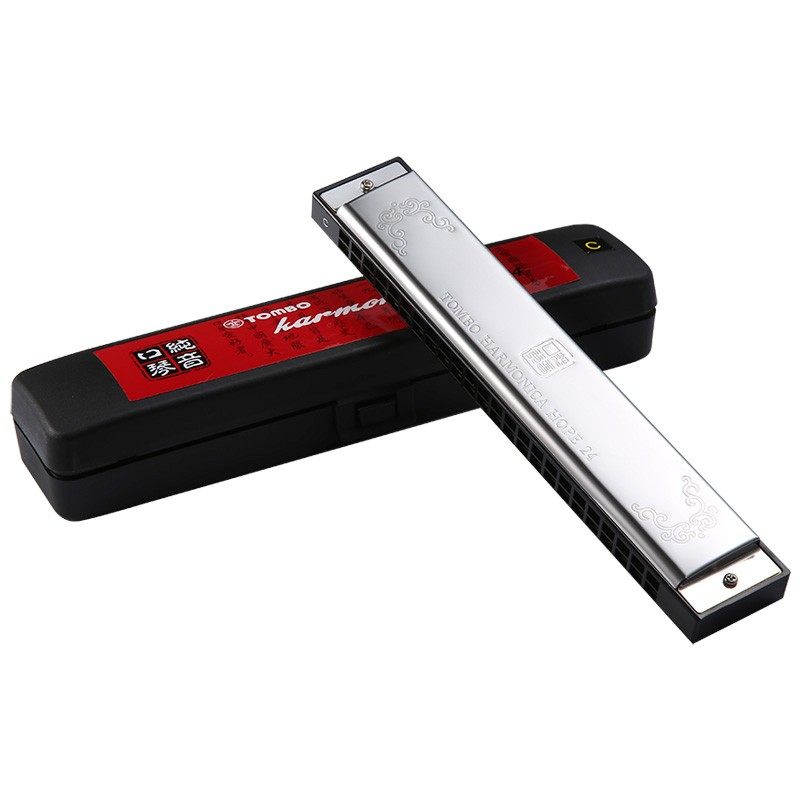 Tombo tongbao 6624p pure tone harmonica - דגם פוליפוני high-end בעל 24 חורים