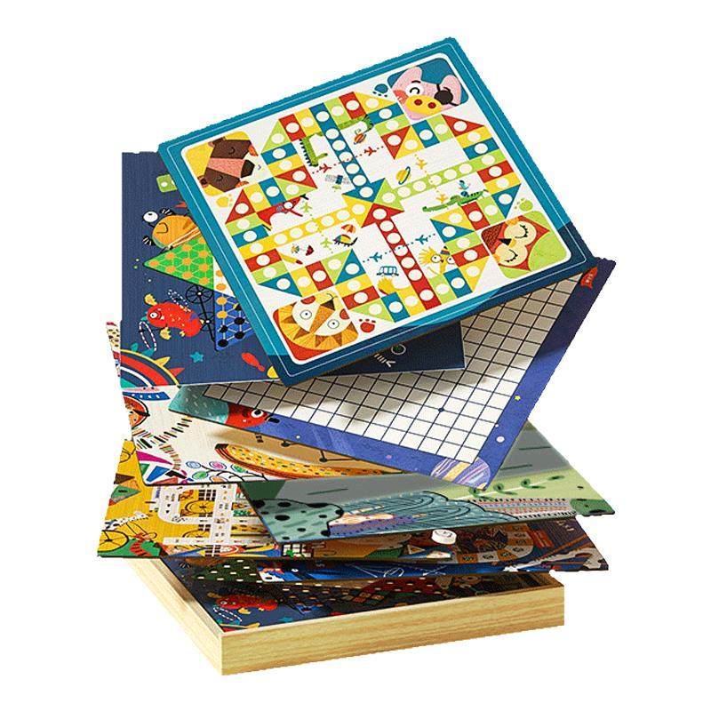 Mars Pig Multifunctional Chess Set with Backgammon, Checkers, and Chess ...