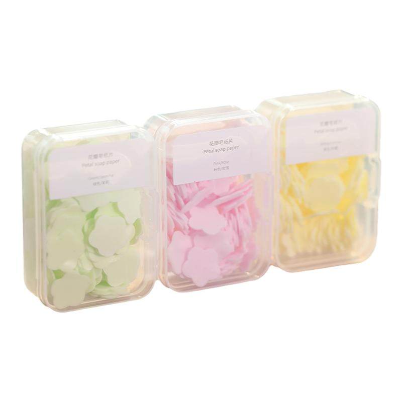 Fasola Disposable Soap Flakes - Portable Soap Paper - Petal Soap Flakes ...