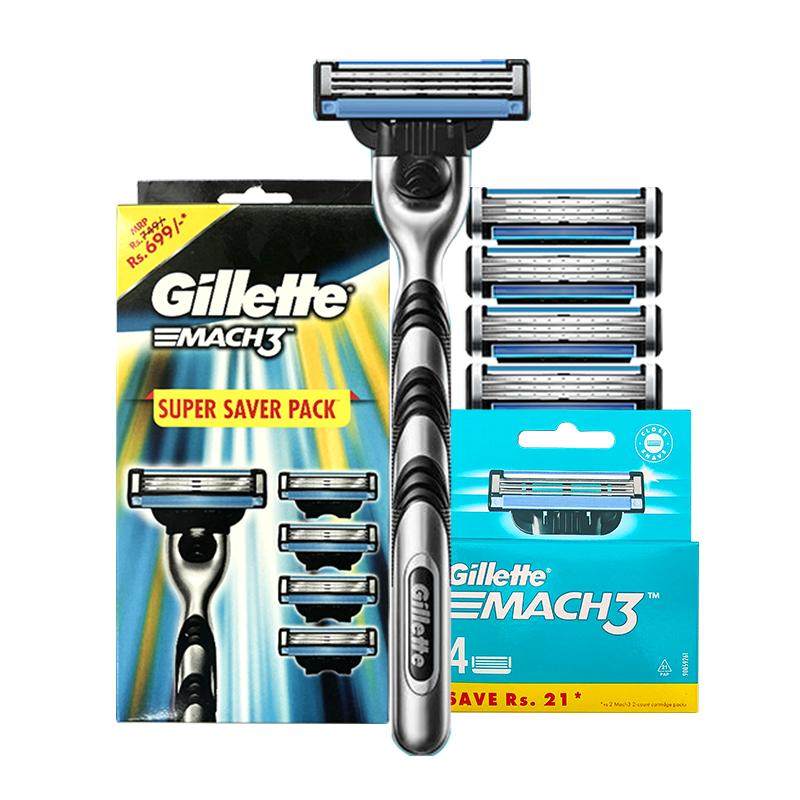 Gillette Speed 3-Blade Manual Razor - Three-Layer Head Speed 3 ...