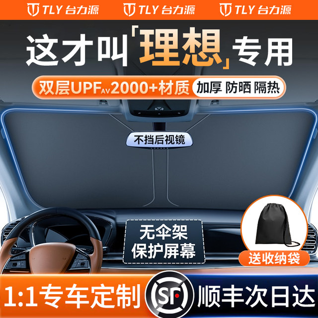 Ideal L7/L8/L9/L6/ONE/MEGA special car interior sunshade curtain front ...