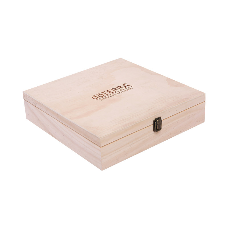 Doterra Essential Oil Storage Box - Pine Wood Display Case
