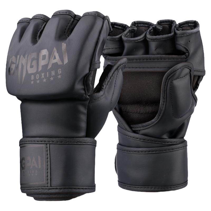 MMA Boxing Gloves Half-Finger Gloves for Adults Men and Women Sanda ...